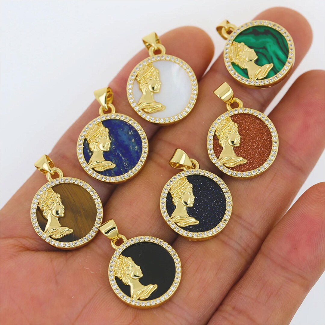 Natural Stone Queen Necklace,beauty Avatar Pendant ,nature Lapls Lazuli ...