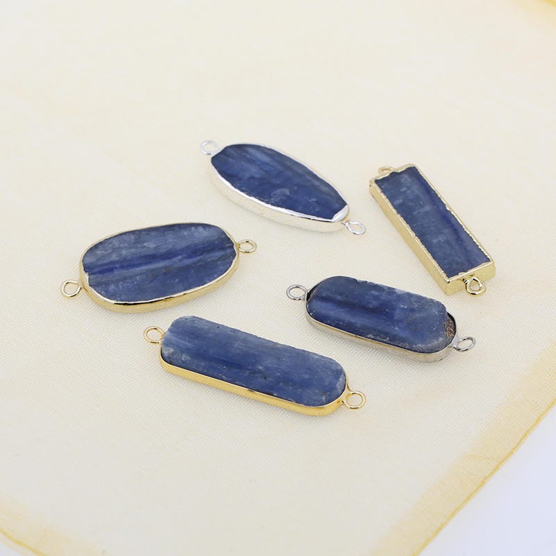 Kyanite Stone Connector - Etsy