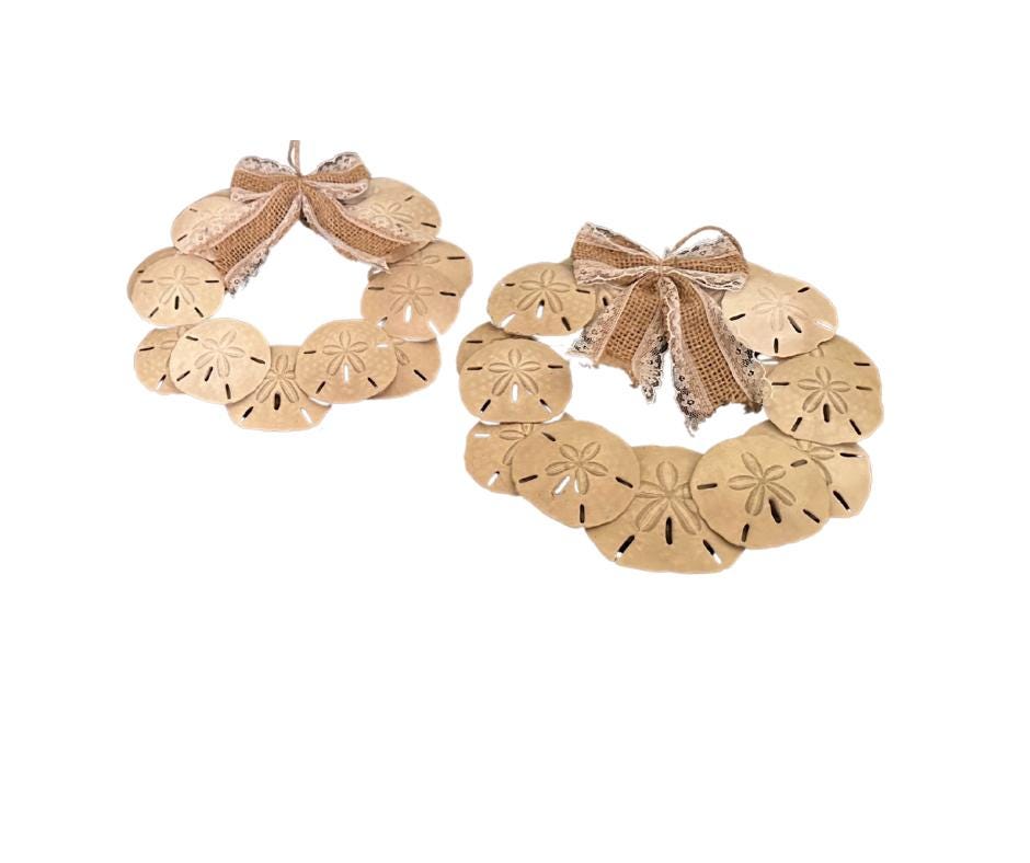 Mini Sand Dollar Wreath - Etsy