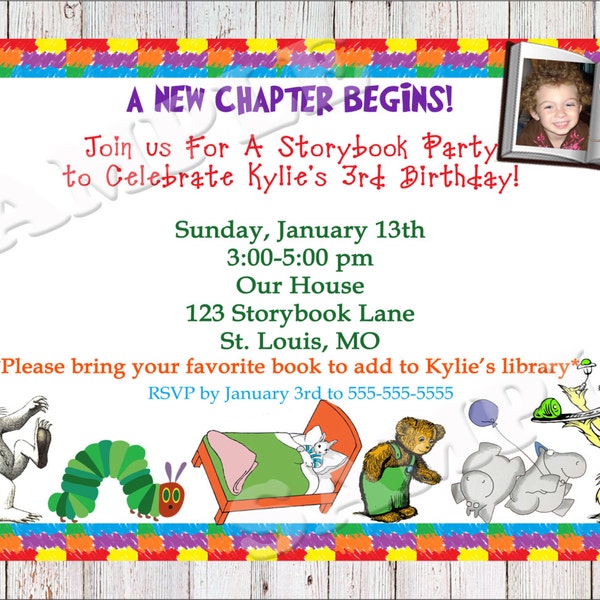 Storybook Invitation - Etsy