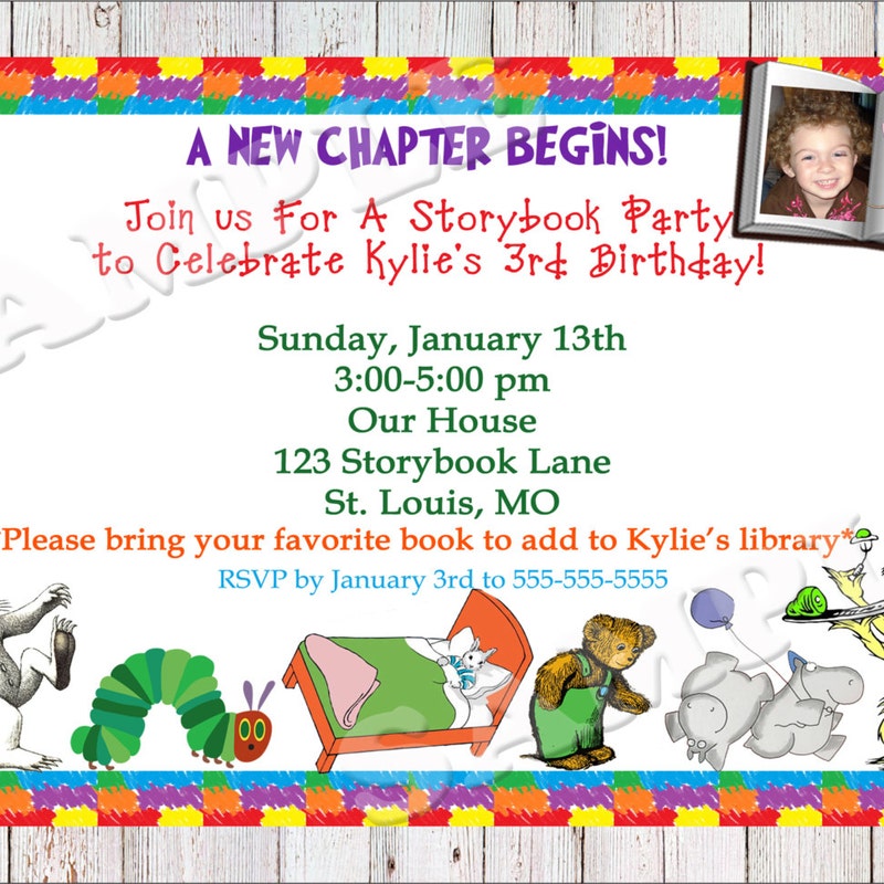 Storybook Invitation - Etsy