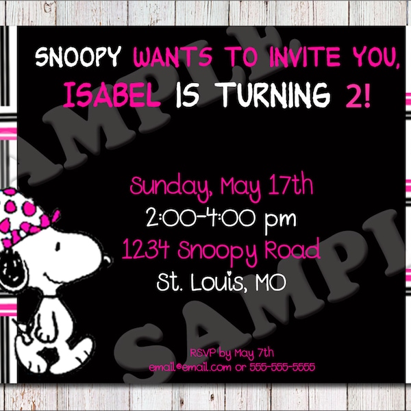 Snoopy Party - Etsy