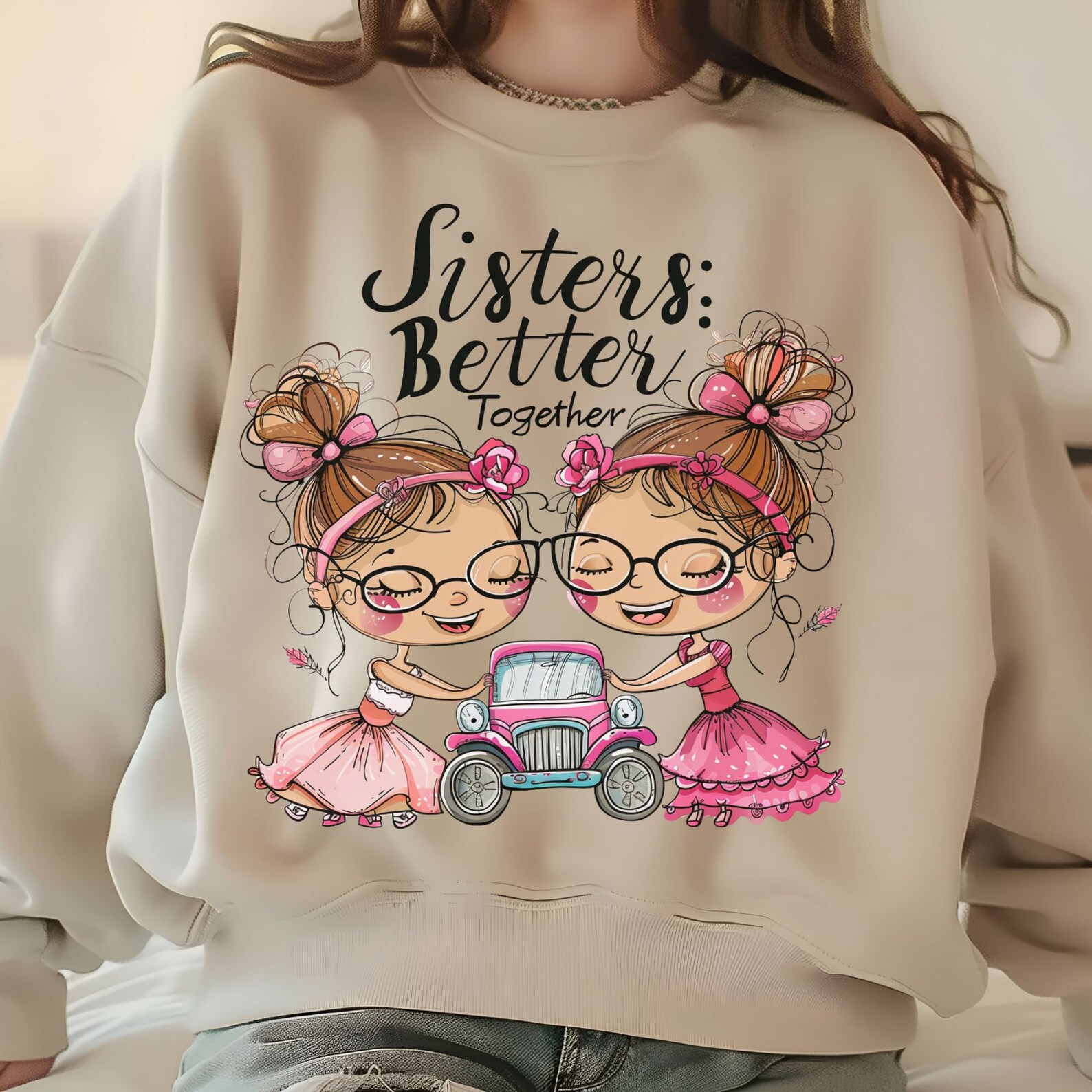 Sisters Always Better Together PNG, Best Friends Png, Fun Activities ...