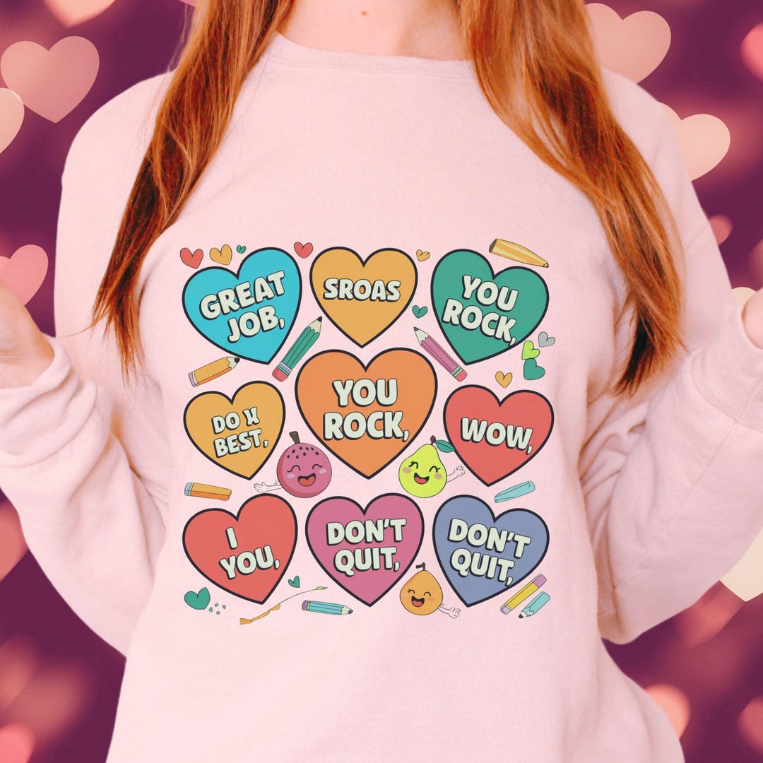 Teacher Candy Heart Png, Cute Teacher Valentine Day Png, Conversation ...