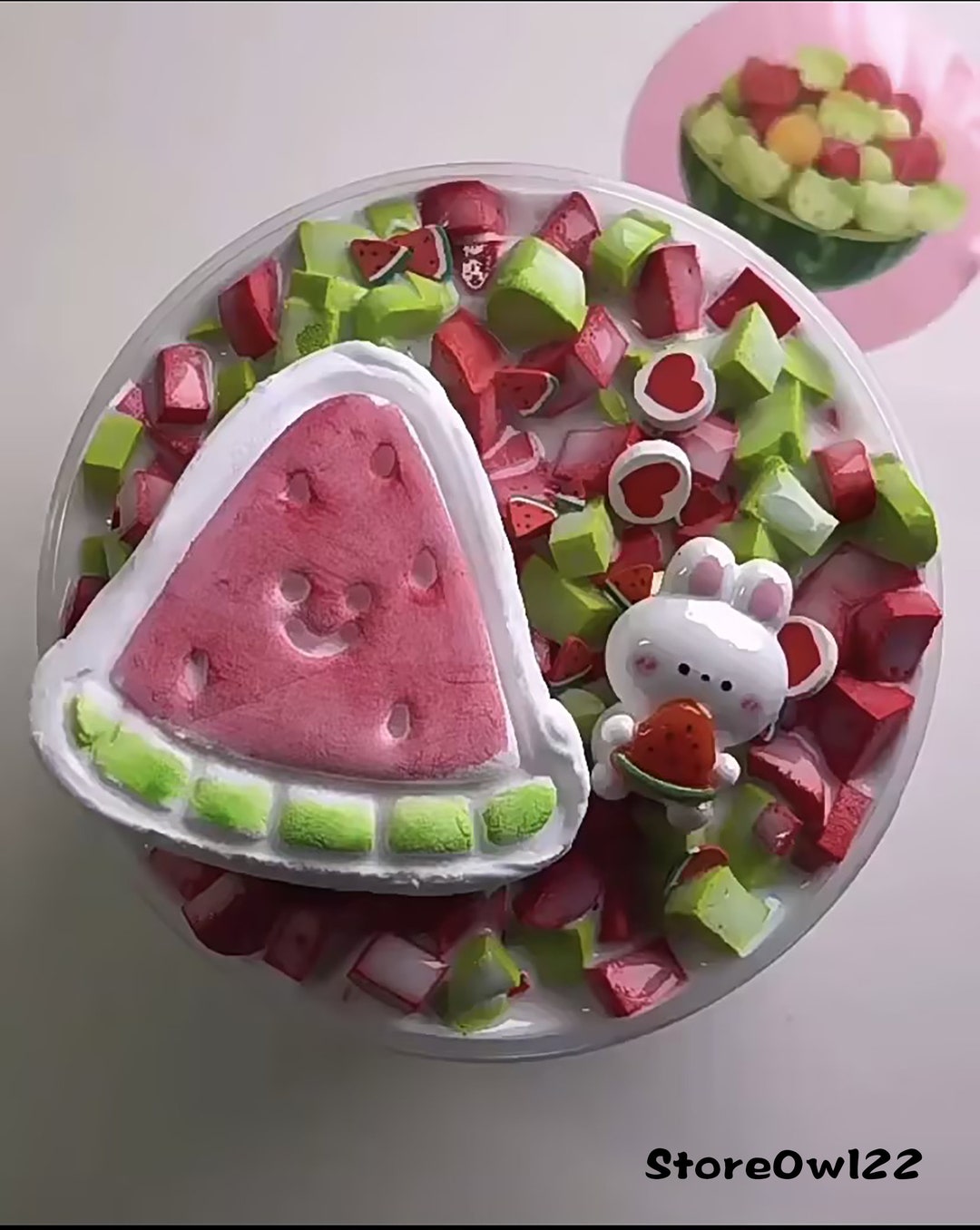 Colored Filler Slime, Bunny random Slime, Children's Gift, Fluffy Slime ...