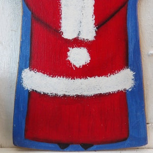 Red Father Christmas Santa Ornament , Belsnickel Pere Noel Handmade ...