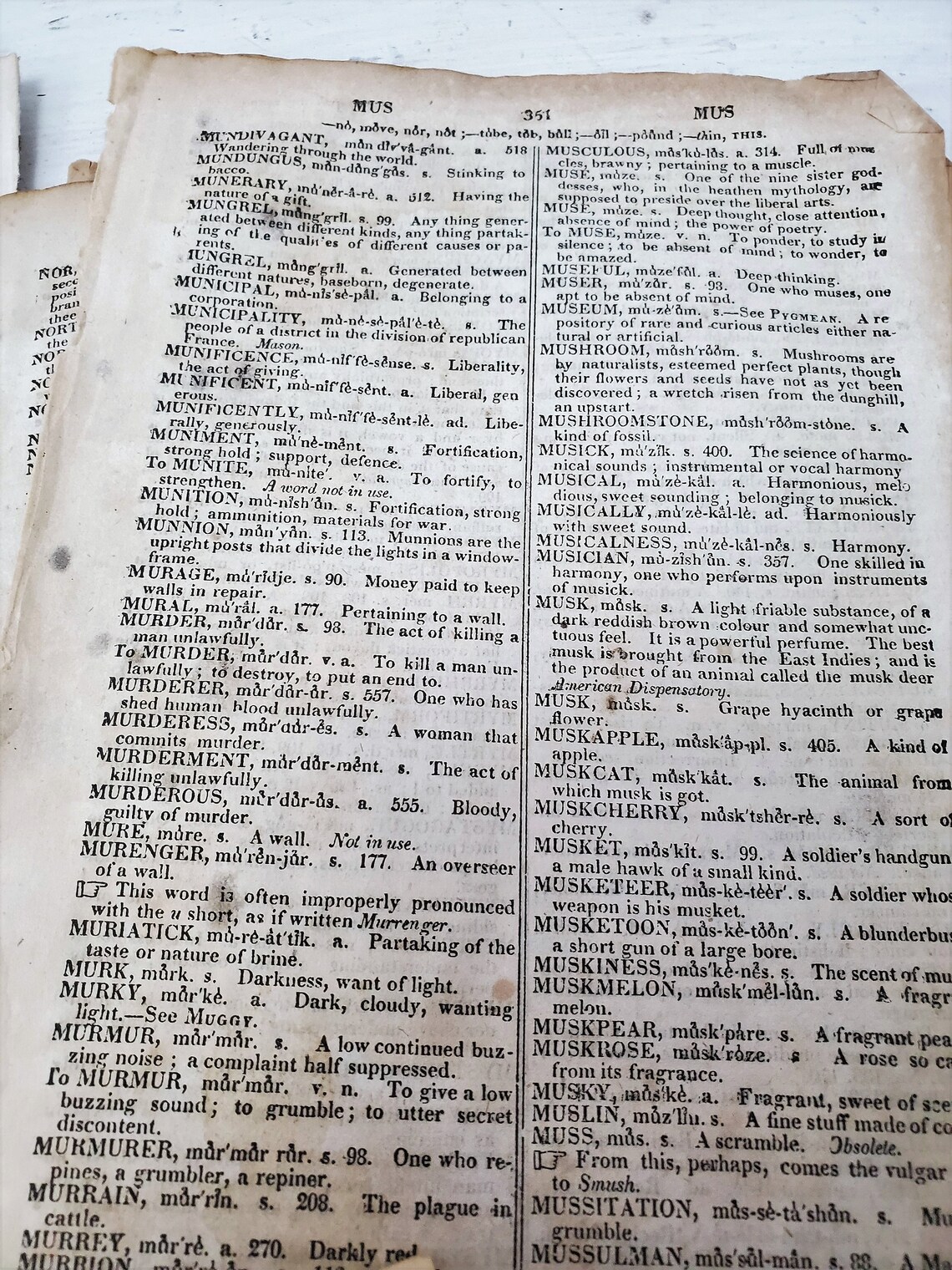 Vintage paper pack 50 vintage antique dictionary pages | Etsy
