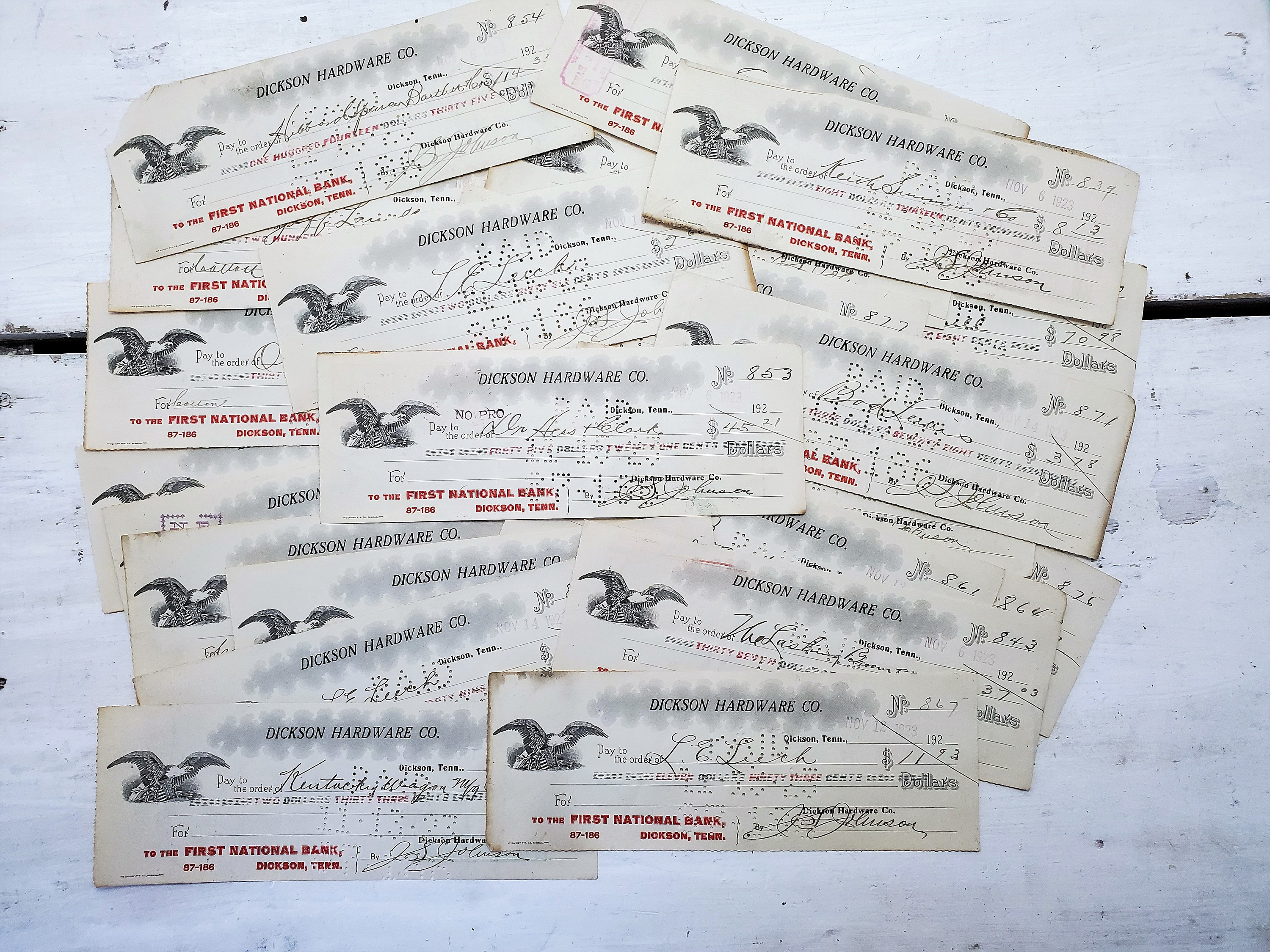 25 vintage checks Used check blanks for mixed media and junk | Etsy