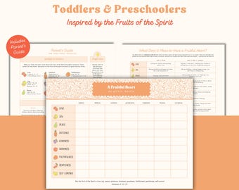 Christian Behavior Chart for Toddlers and Preschoolers (printable) - Etsy