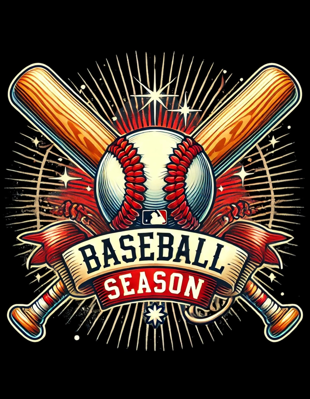 Baseball Season PNG, Vintage Baseball Clipart, Sports Sublimation ...