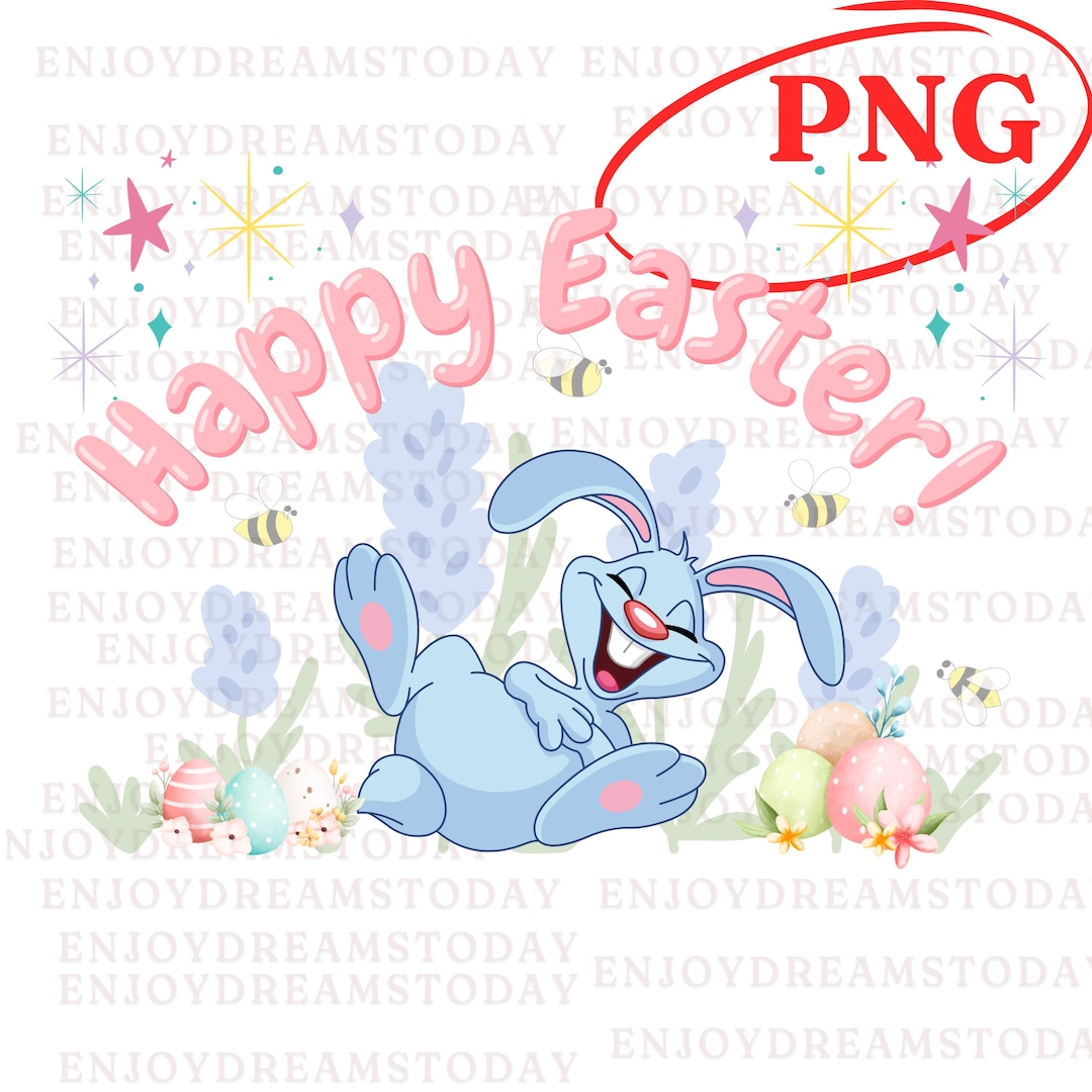 Happy Easter PNG, Cute Easter Bunny PNG, Kid Easter Png, Cartoon Easter ...