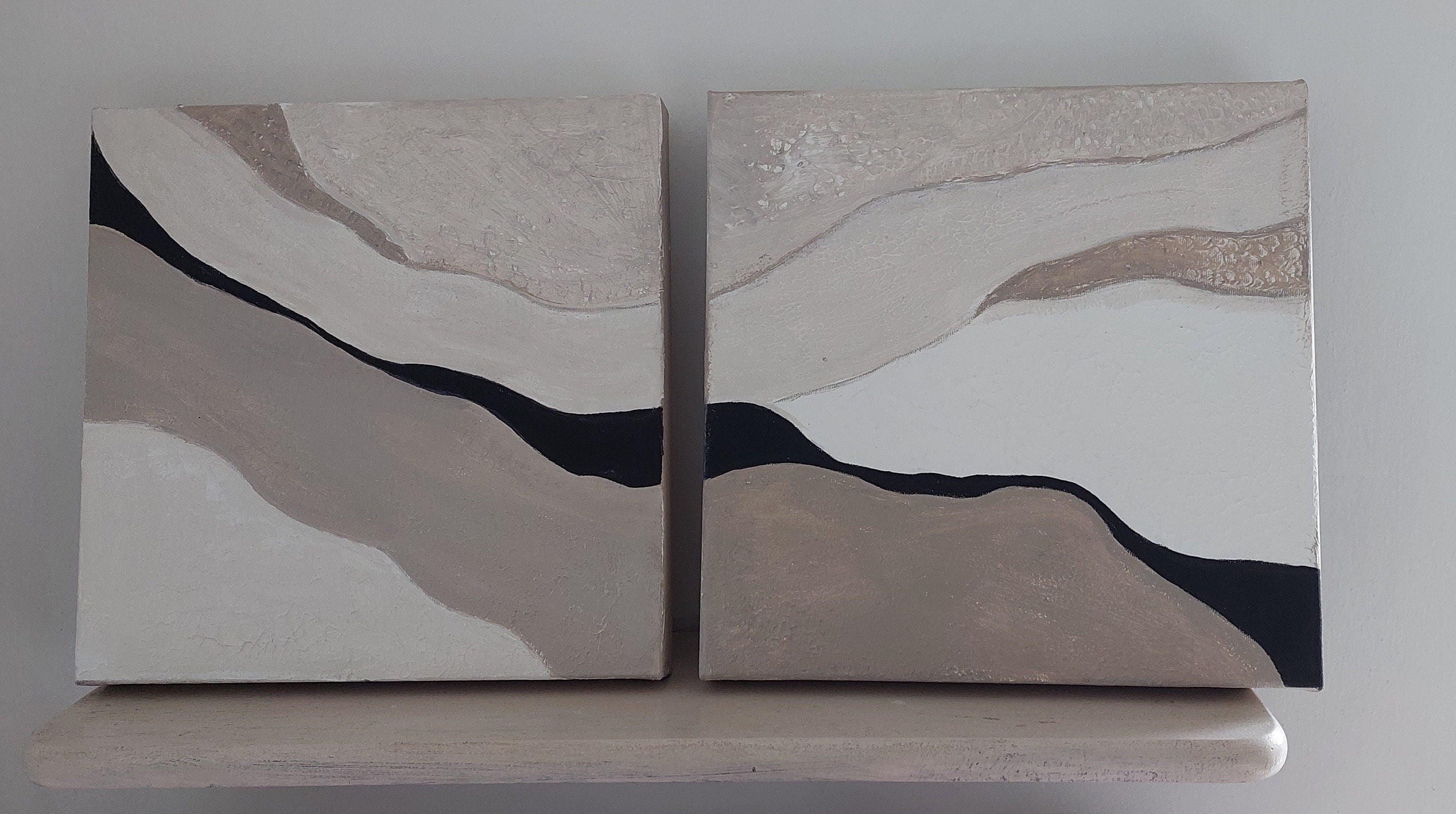 Modern Multi-material Painting on Canvas - Etsy