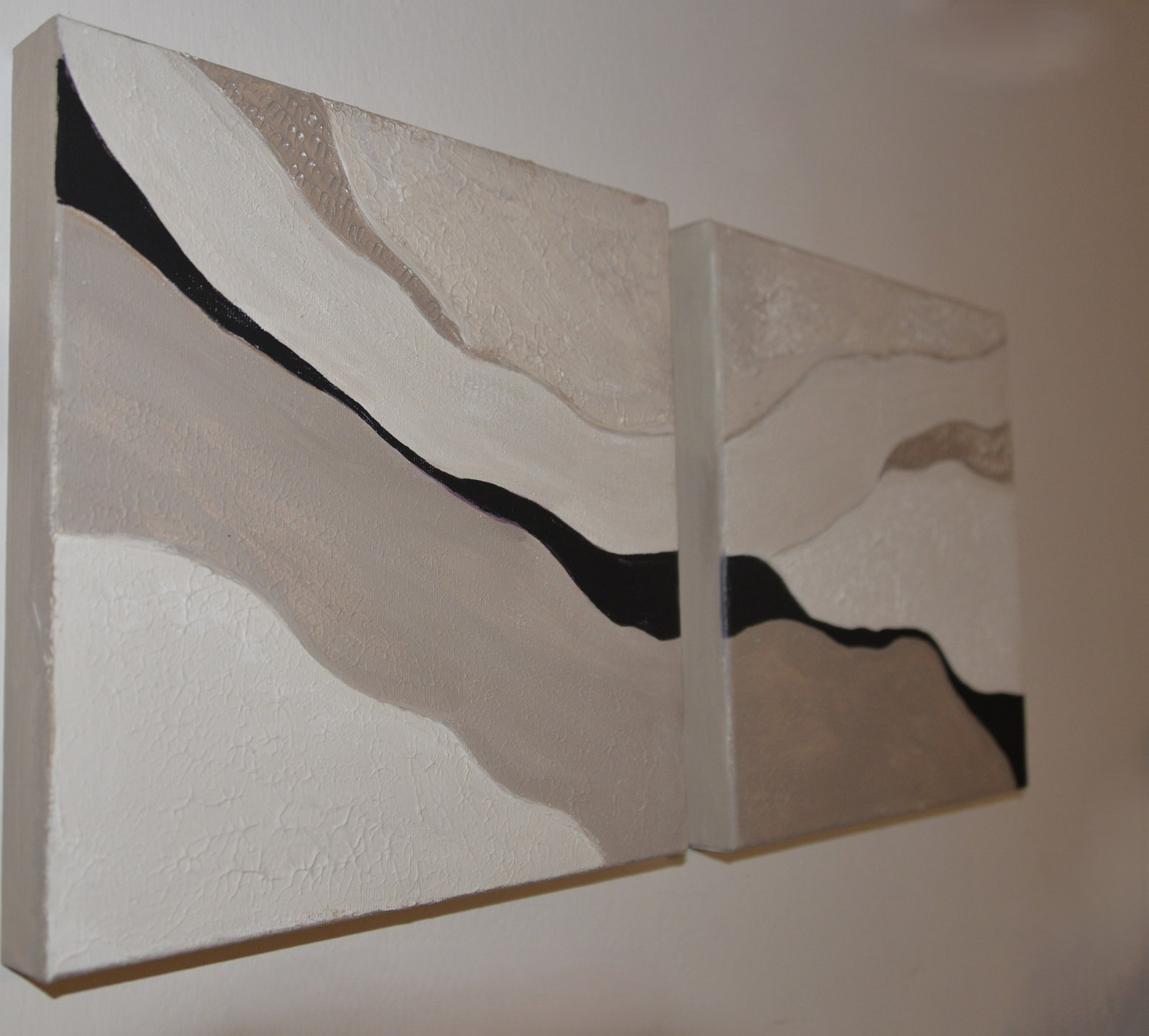 Modern Multi-material Painting on Canvas - Etsy