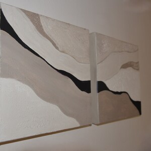 Modern Multi-material Painting on Canvas - Etsy