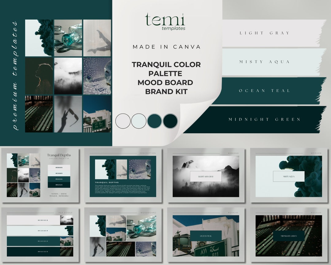 Color Palette With Hex Codes Green Color Palette Modern Color Palette ...