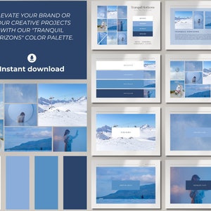 Color Palette With Hex Codes Blue Color Palette Winter Color Palette ...