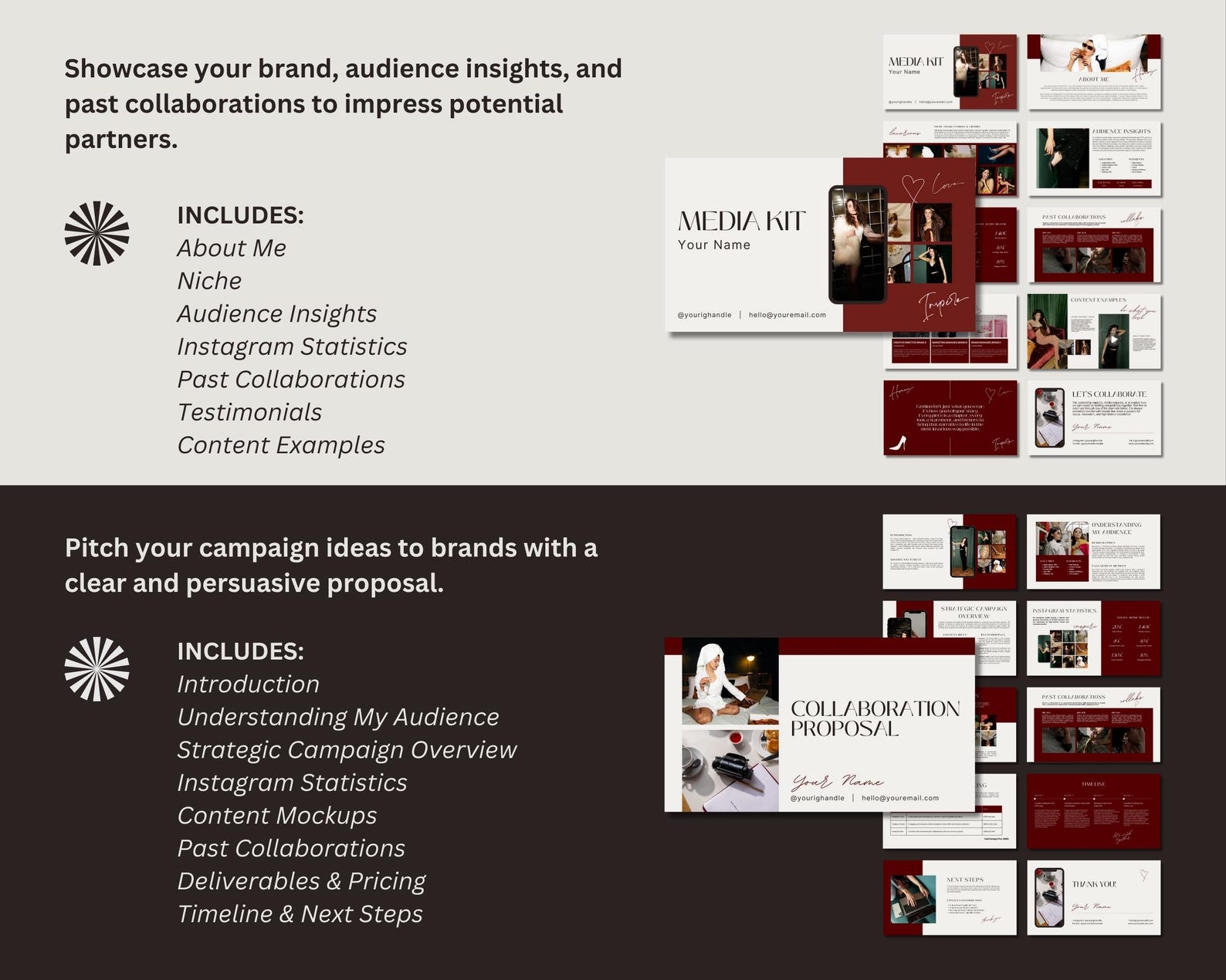 Ultimate Influencer & Content Creator Template Bundle | Essential ...