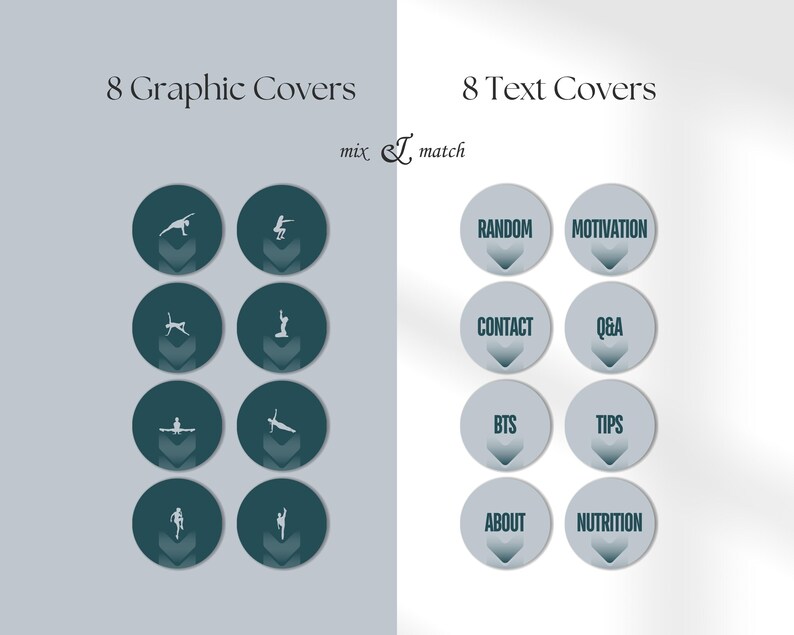 Fitness Instagram Story Highlight Covers: Personal Trainer Templates ...