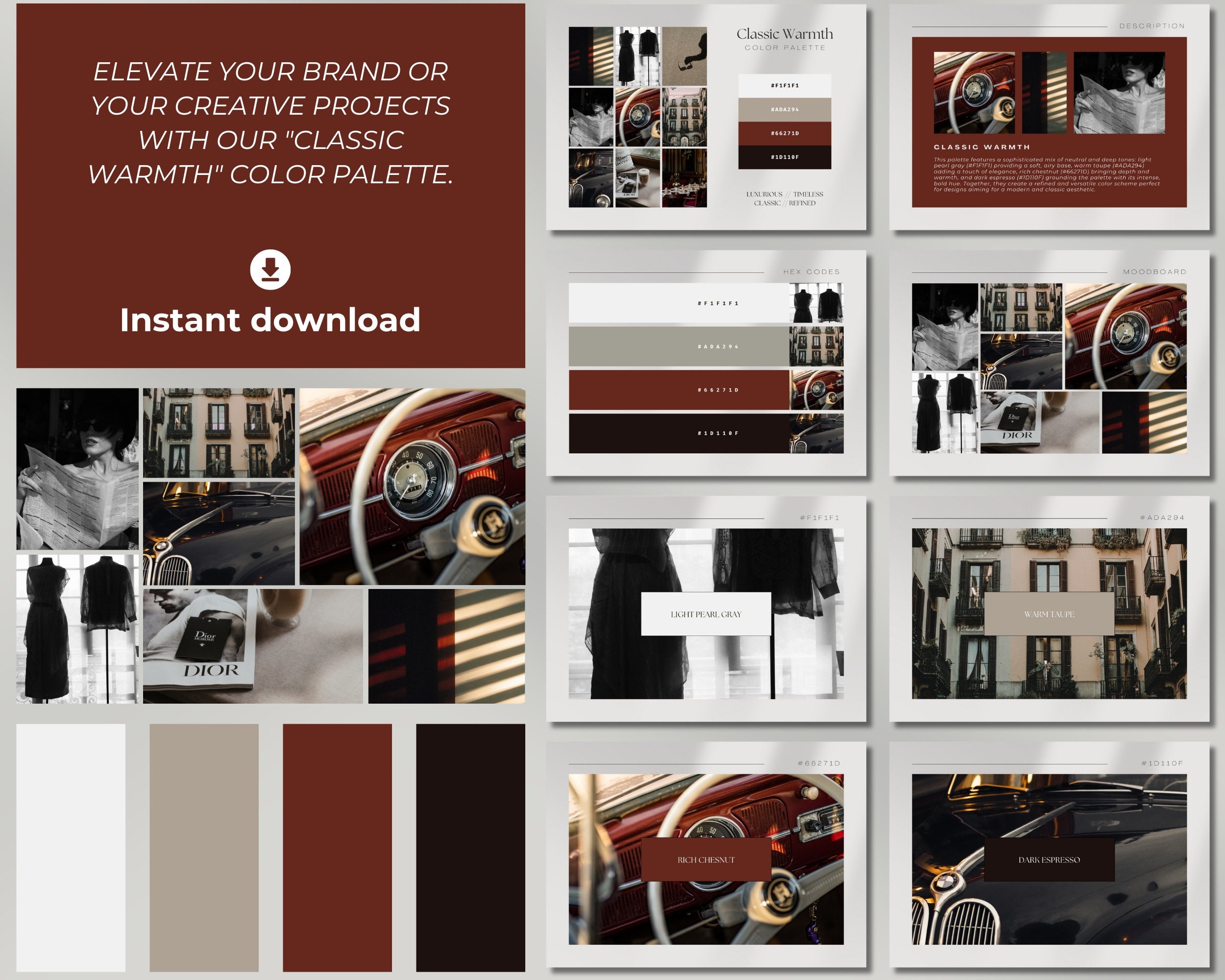 Color Palette With Hex Codes Red Color Palette Modern Color Palette ...