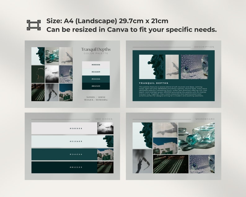 Color Palette With Hex Codes Green Color Palette Modern Color Palette ...