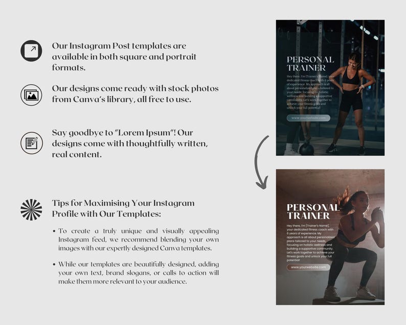 116 Instagram Post + Story + Highlight Cover Templates for Personal ...