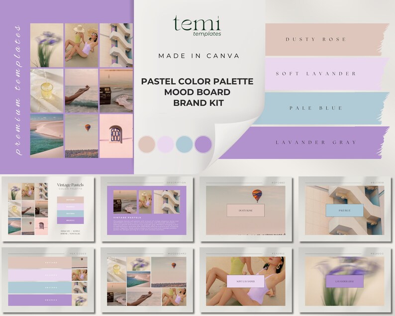 Color Palette With Hex Codes Pastel Color Palette Modern Color Palette ...