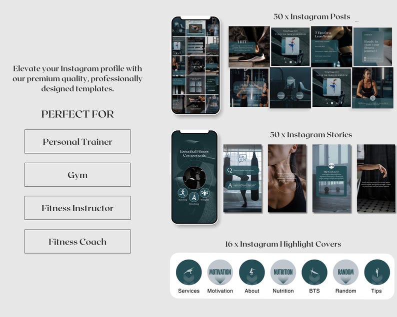 116 Instagram Post + Story + Highlight Cover Templates for Personal ...