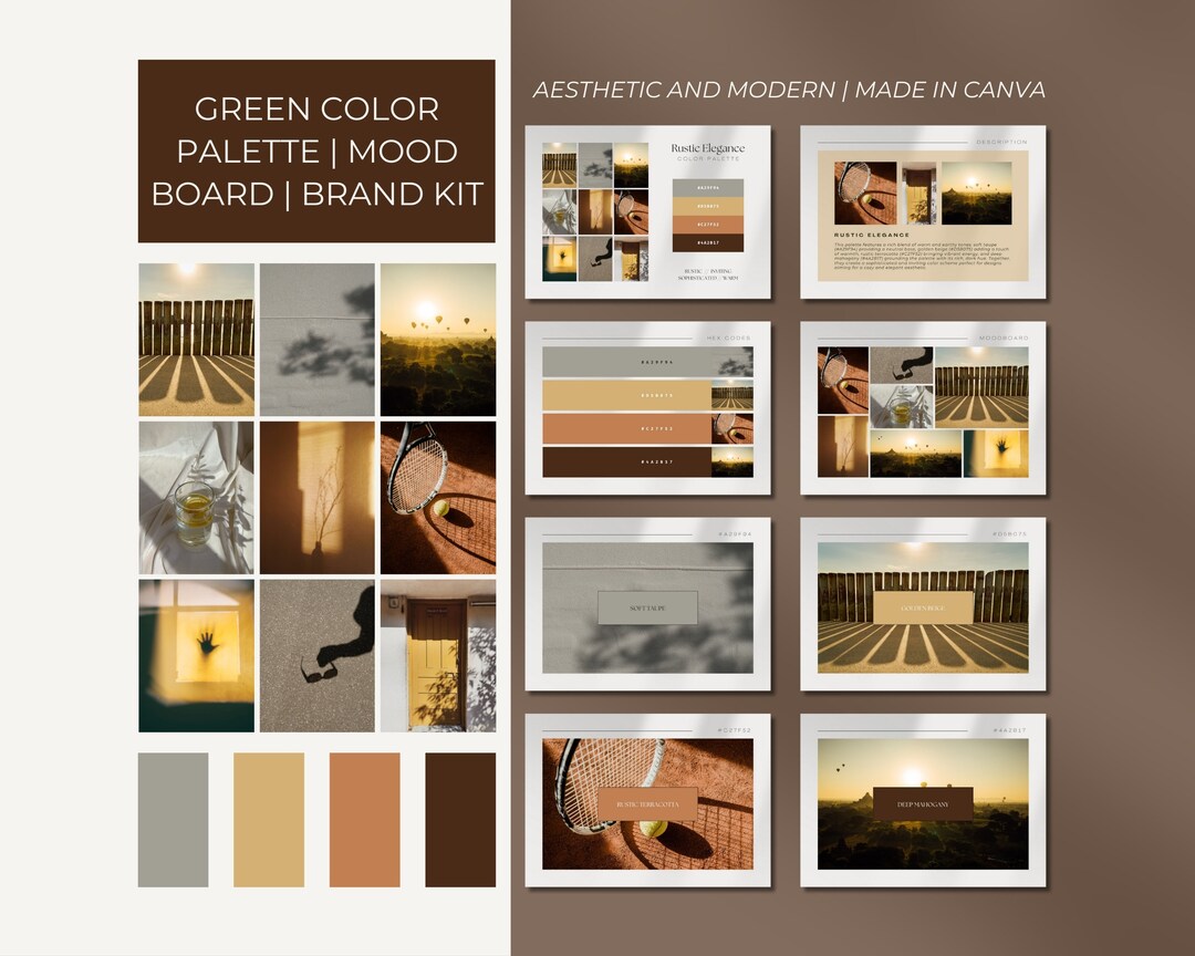 Color Palette With Hex Codes Rustic Color Palette Modern Color Palette ...