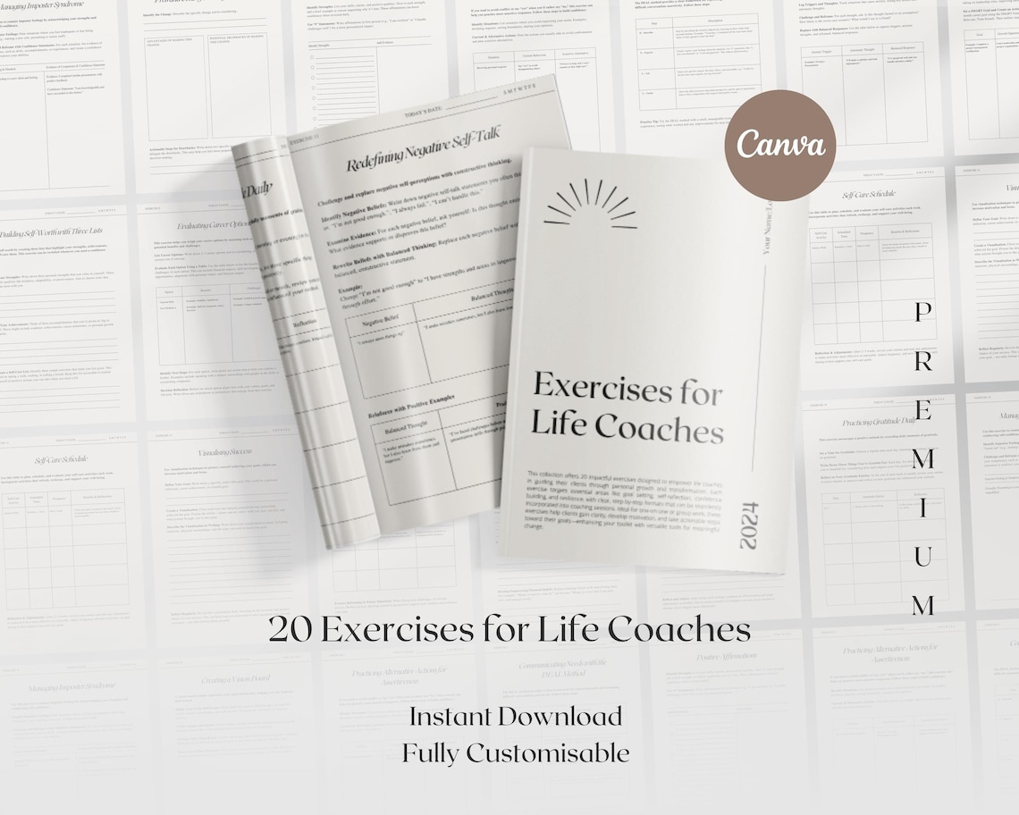 20 Exercises for Life Coaches | Success Coach Tools | Life Coach Kit ...