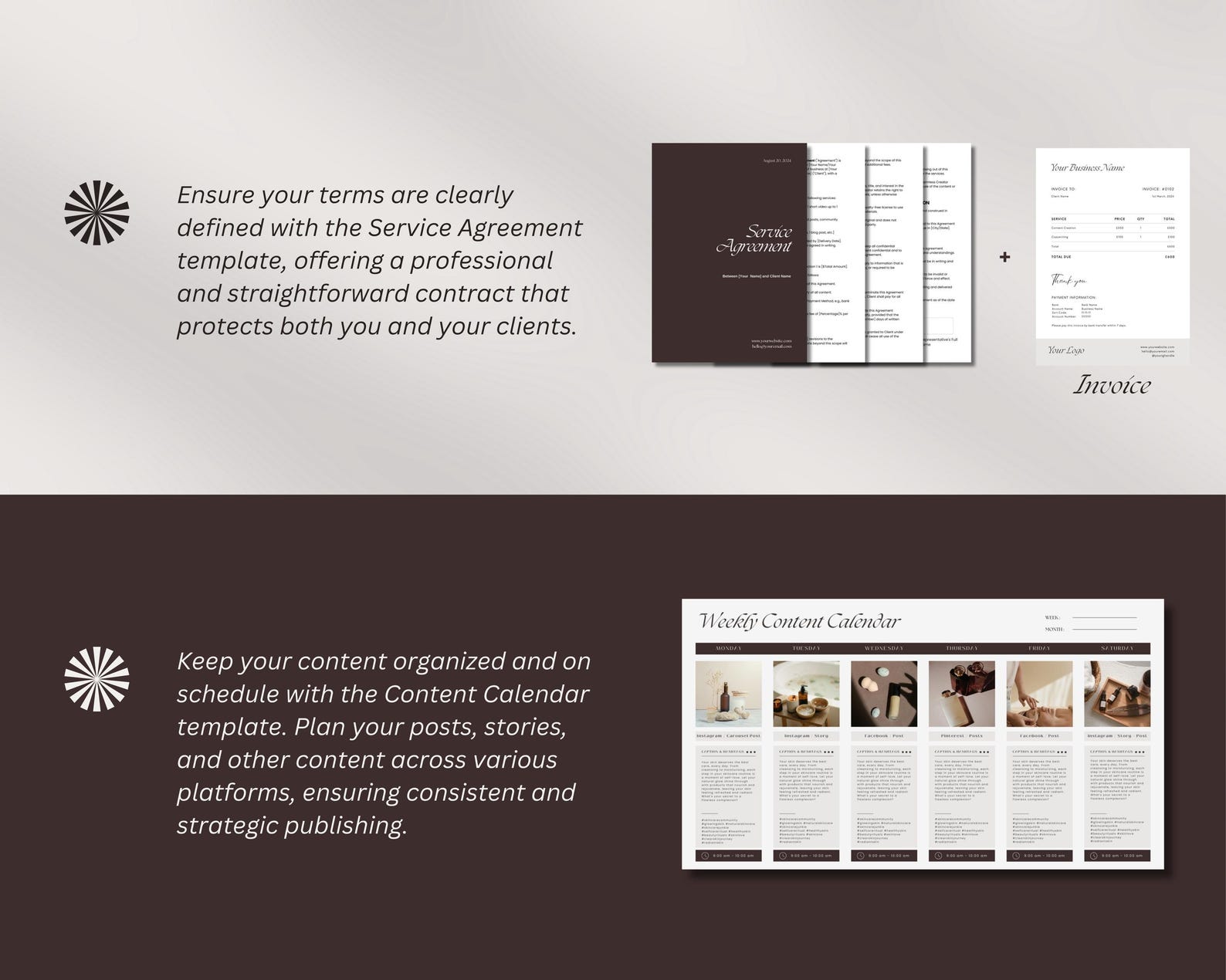 UGC Creator Template Bundle: Portfolio, Rate Card, & Agreement (canva ...