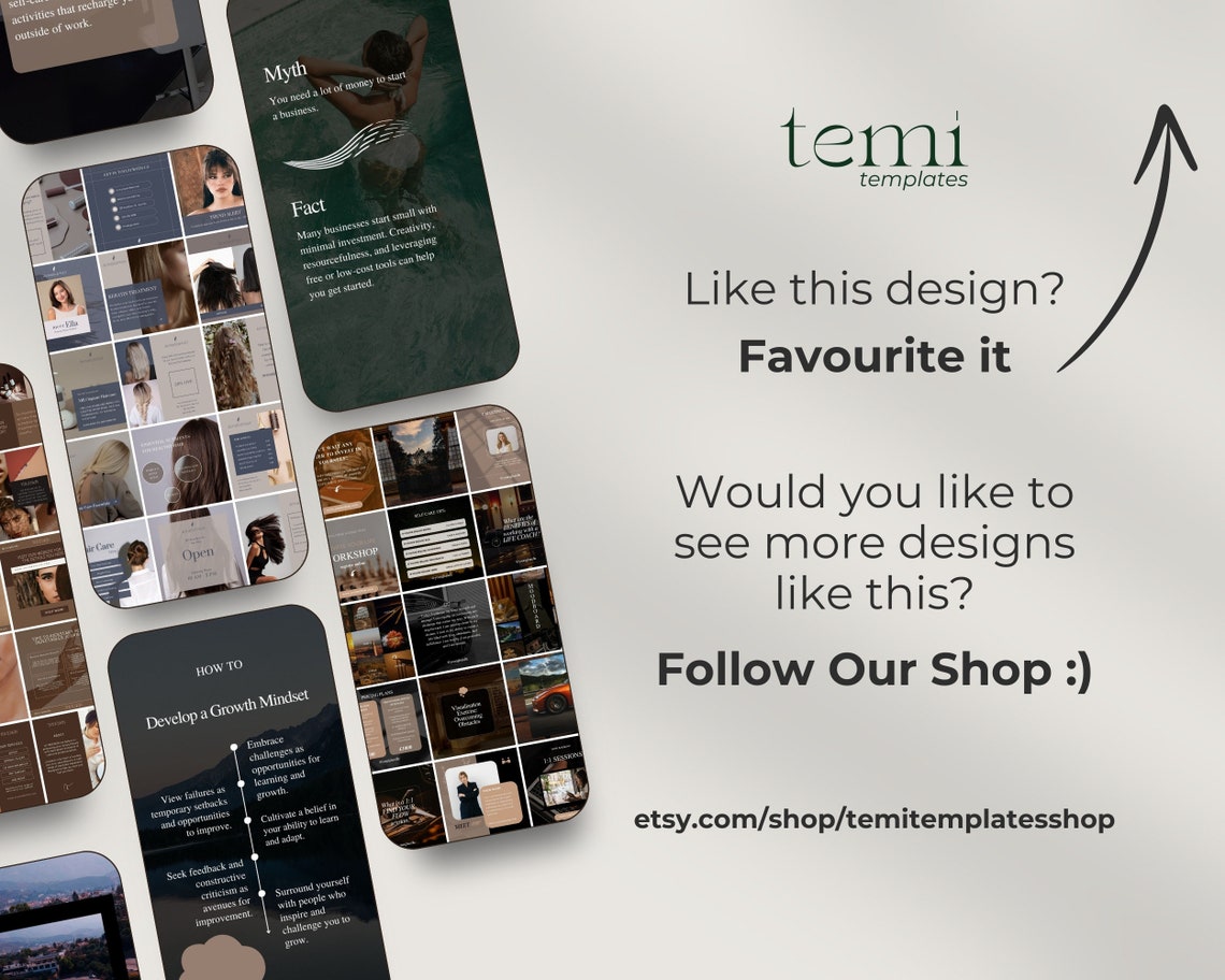 Instagram Template Bundle Post + Story 100 Templates Yoga Templates for ...