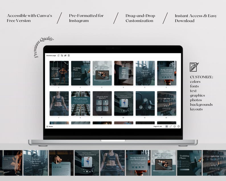 116 Instagram Post + Story + Highlight Cover Templates for Personal ...