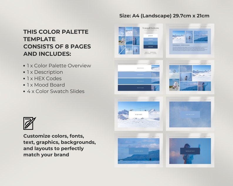 Color Palette With Hex Codes Blue Color Palette Winter Color Palette ...