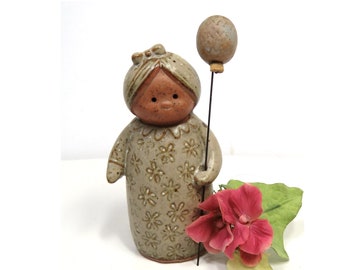 Balloon Lady Figurine - Etsy