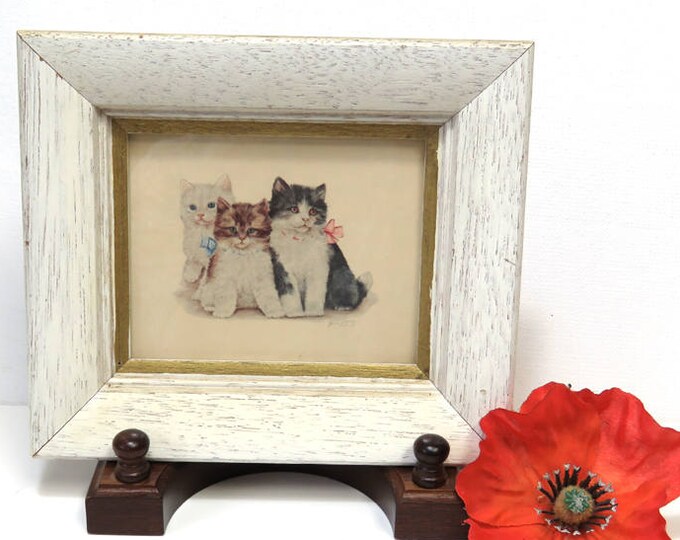 Three Little Kittens / Vintage Grace Lopez Cat Art Print/ Mid Century ...
