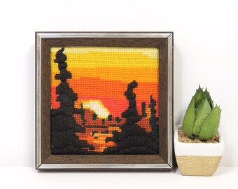 Sunset needlepoint | Etsy