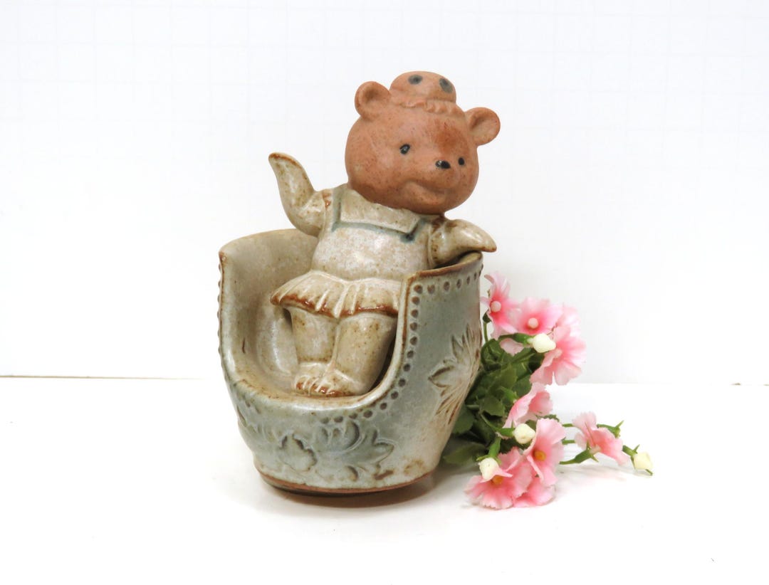 VTG Teddy Bear in Teacup Revolving Musical Figurine/ Vintage UCTCI ...