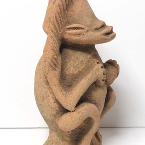 Pottery Mayan Aztec Inca Clay Figure/ Handmade Vintage Tribal Statue ...