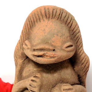 Pottery Mayan Aztec Inca Clay Figure/ Handmade Vintage Tribal Statue ...