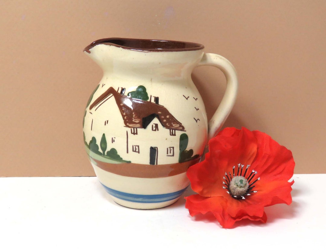 Torquay Motto Ware Jug Creamer/a Rolling Stone/vintage Cottage Sm ...