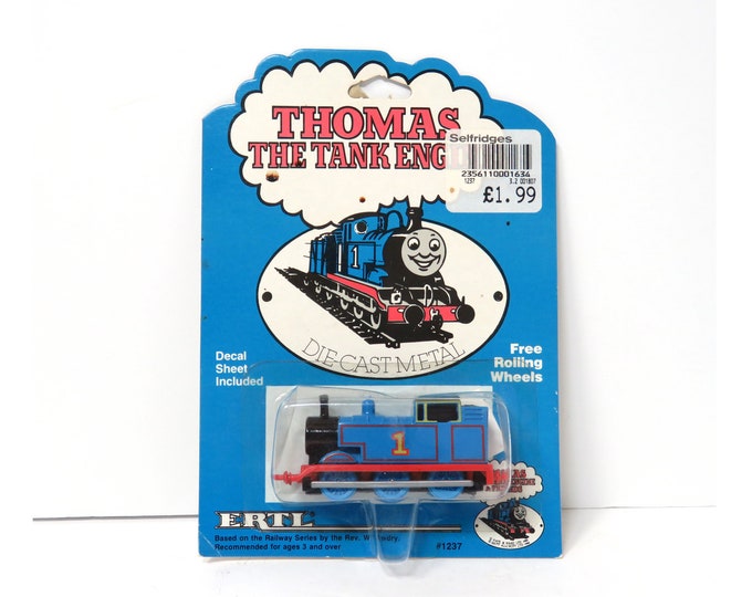 1984 Ertl Thomas the Tank Engine Train/ Die Cast Metal Toy MOC #1237 ...