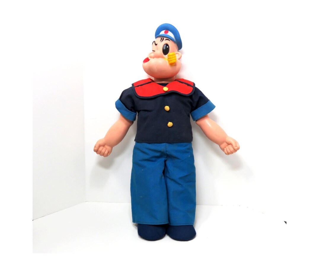1979 Popeye Doll Uneeda 16" King Features Syndicate Vintage Character ...