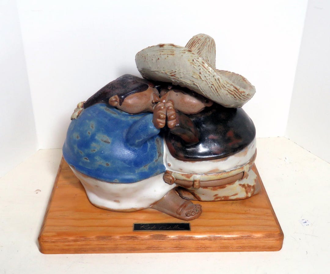 Rodo Padilla Mexican Folk Art Sculpture/ "baile" Dancing Couple Pottery ...