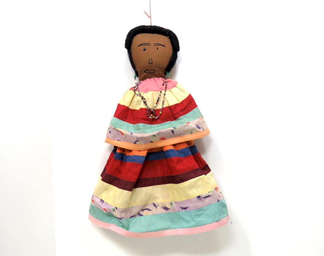 VTG 13" Seminole Native American Rag Doll / Handmade Cloth Doll ...