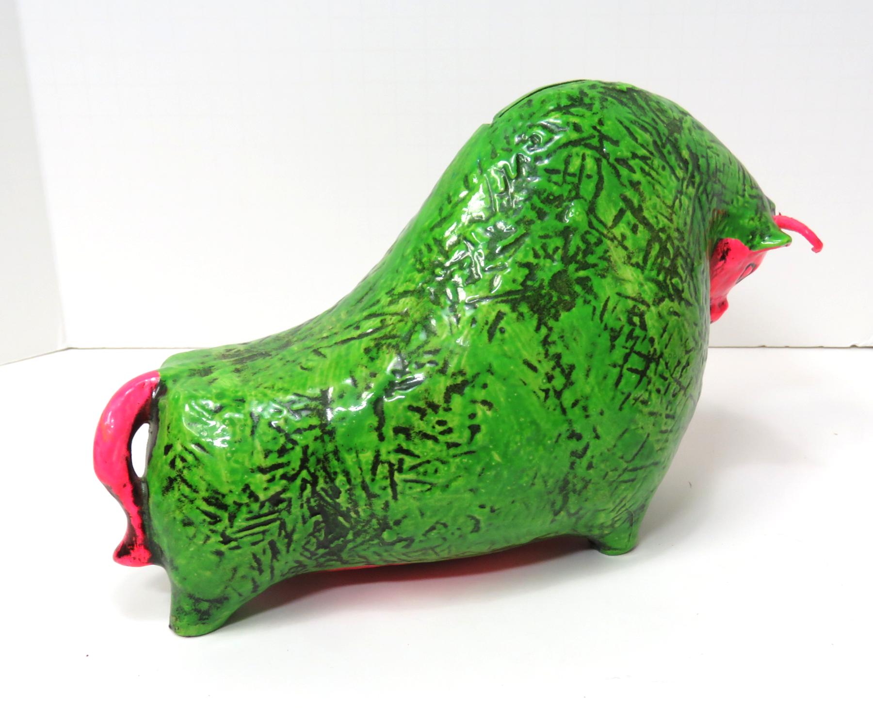 Taurus Bull Paper Mache Coin Bank/ Modernist Retro MCM Collectible - Etsy