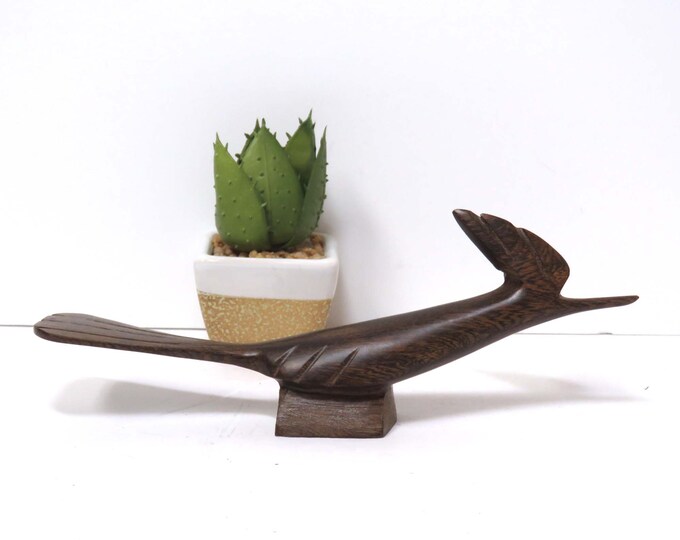 Ironwood Roadrunner Small Wood Carving/ Southwest Desert Sculpture ...