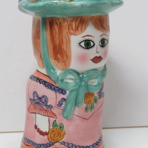 Ganz Melissa Whimsical Lady in Hat Vase/ Ceramic Art by Susan Paley ...