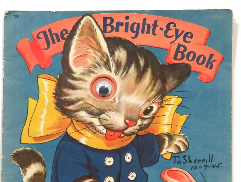 Vintage Children's Book "the Bright-eye Book"/milo Winter Baby Animals ...
