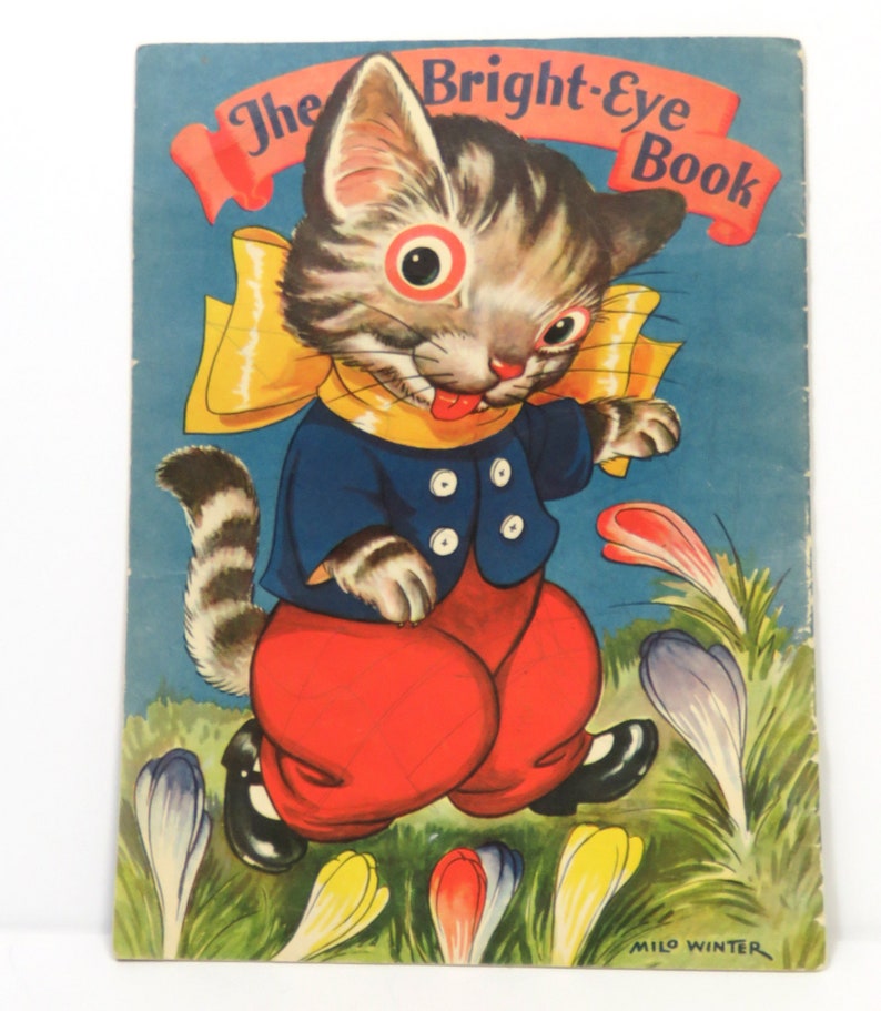Vintage Children's Book "the Bright-eye Book"/milo Winter Baby Animals ...