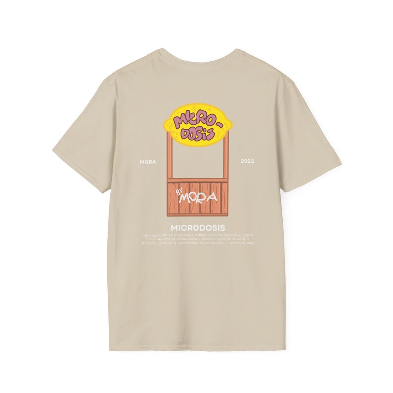 Camiseta De Mora, Álbum Microdosis Mora, Mora Merch - Etsy